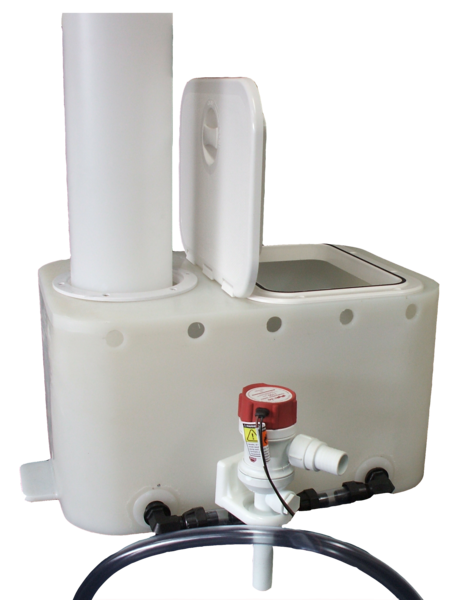 LBT03CTTS01T - 55 Litre Live Bait Tank, Tuna Tube Combo - Hi Tech Plastics